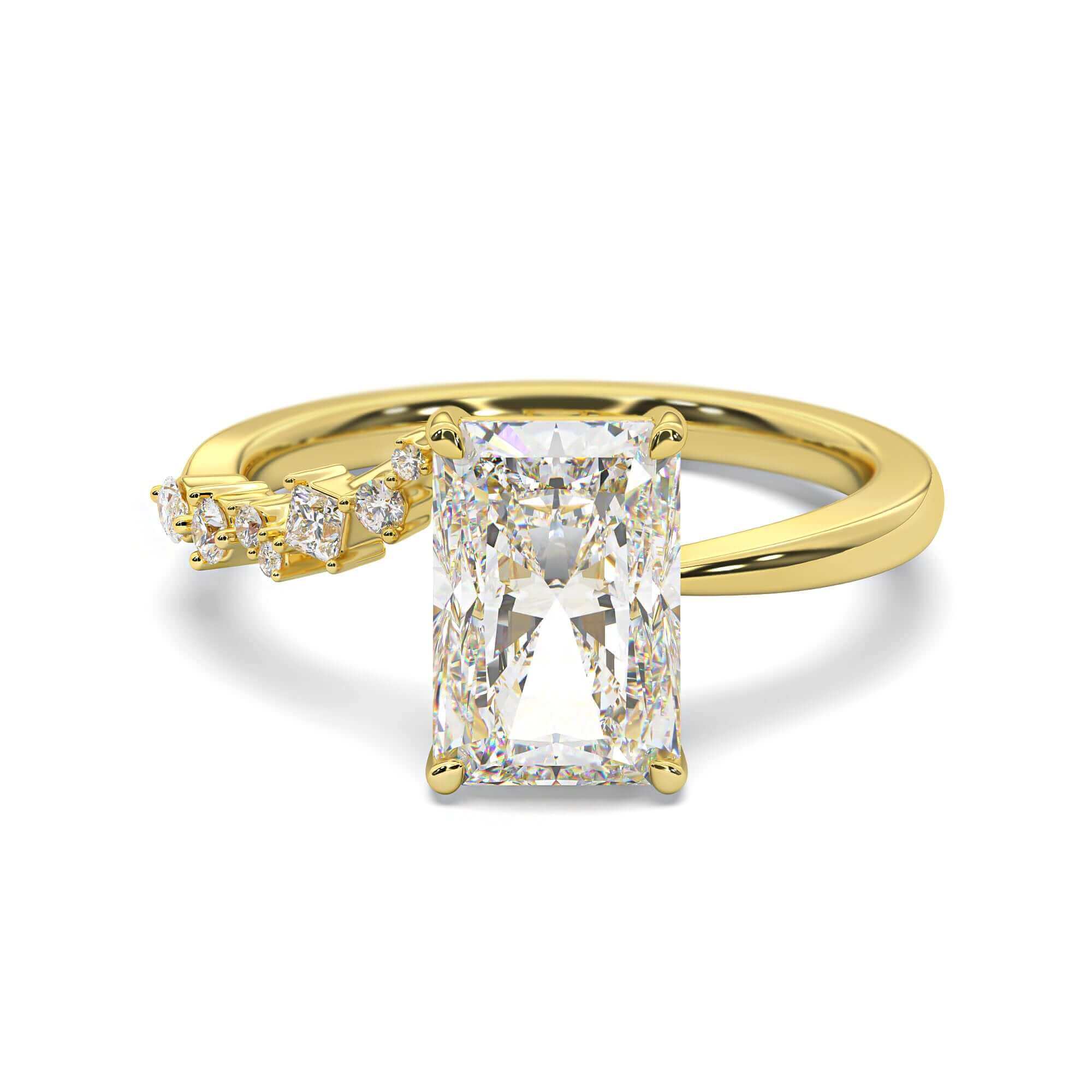 Starry Night Radiant Diamond Ring